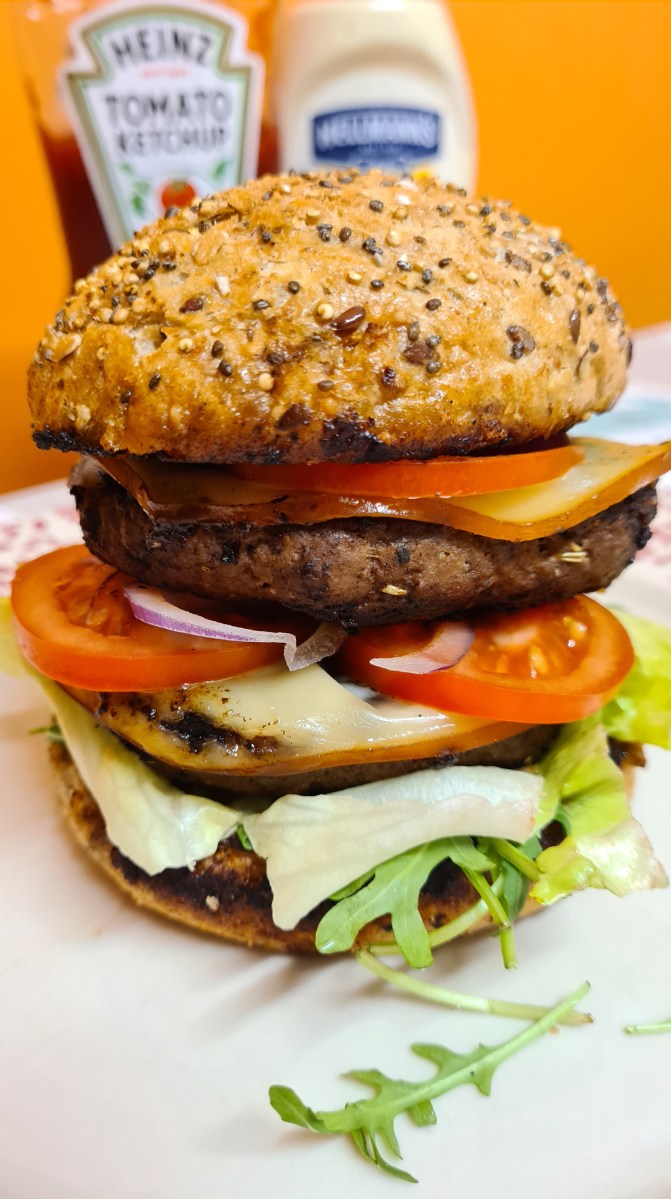 Hubby’s Homemade Double Cheeseburger – Cooking with Lilia